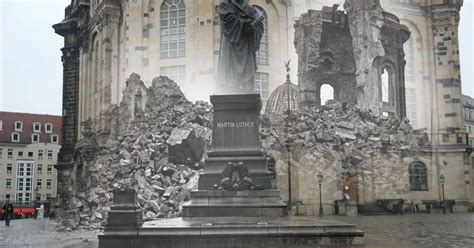 Bombing Of Dresden Poignant Then And Now Pictures Show German Citys