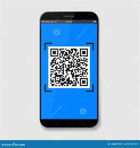 Creative Illustration Of Phone Mobile Qr Codes Packaging Labels Bar