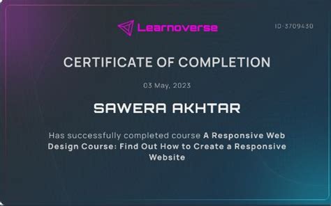 Sawera Akhtar On Linkedin Had A Great Learning Experience With Learnoverse A Responsive Web
