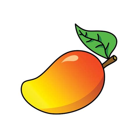 Premium Vector Mango Cartoon Vector Illustration Cute Mango Cartoon