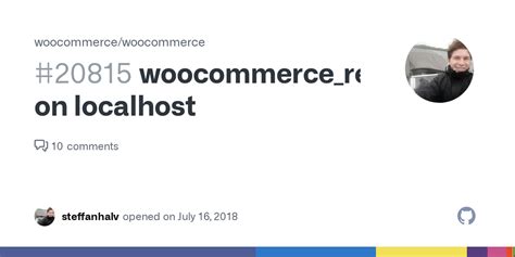 Woocommercerestauthenticationerror On Localhost · Issue 20815 · Woocommercewoocommerce · Github