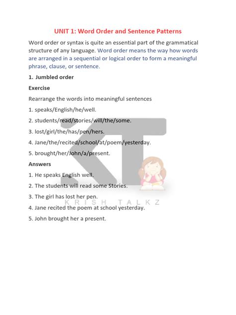 1st Sem Functional Grammar Module 1 And 2 Notes Krishtalkz Pdf