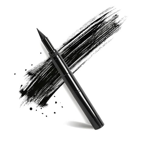 Premium Psd Stroke Drawn With Black Marker