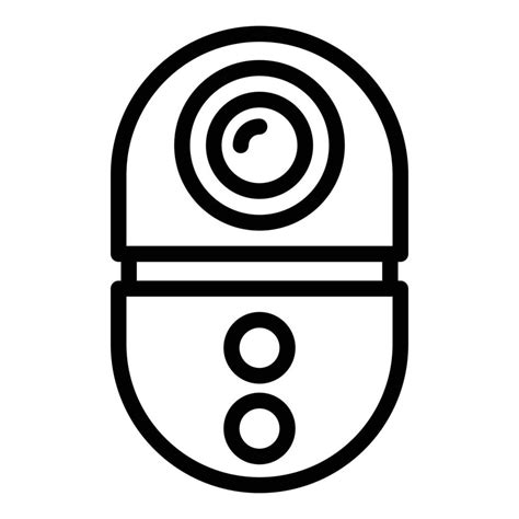 Screen Video Intercom Icon Outline Vector Door System 15101993 Vector Art At Vecteezy