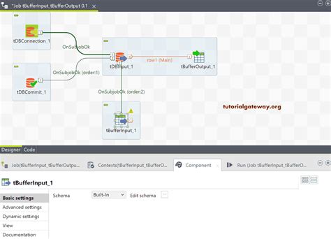 Talend Tbufferinput And Tbufferoutput