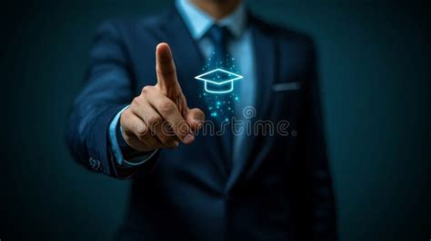 A User Interacts With An Educational Digital System Via Touch Stock Image Image Of Information