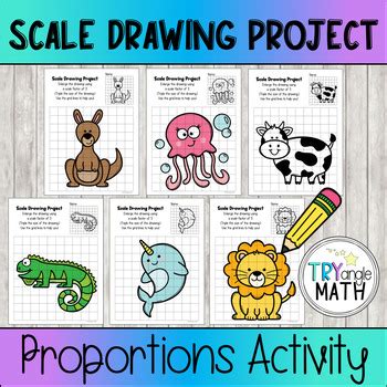 Cartoon Scale Drawing Project