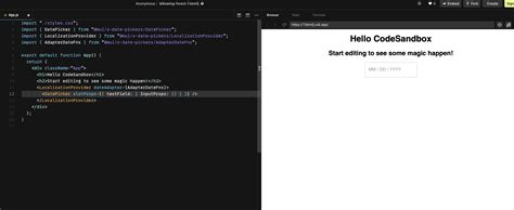 Passing Inputprops To Textfield In Datepicker Removes Component Button · Issue 8452 · Muimui X