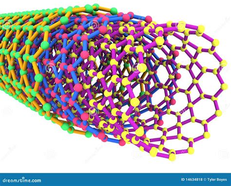 3d Nanotube Rendering Stock Illustration Illustration Of Graphics 14634818