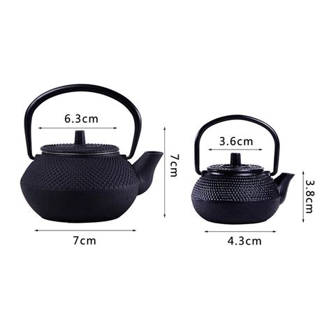 50ml 300ml 800ml Mini Cast Iron Kettle Teapot Tea Grandado
