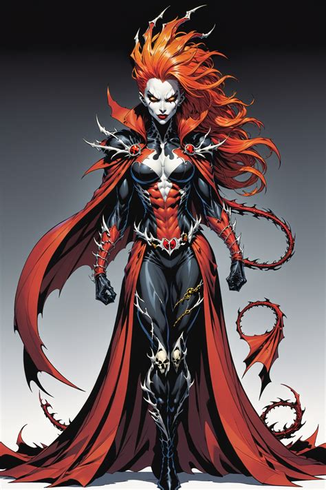 Lady Dragon Spawn 2 Image Created By Redvapor Tensorart