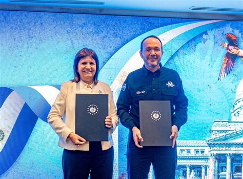 Ministros De Seguridad De El Salvador Y Argentina Firman Convenio Para