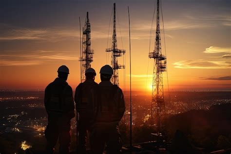 Premium Ai Image Construction Worker Wearing Safety Harness And Safety Line Working On