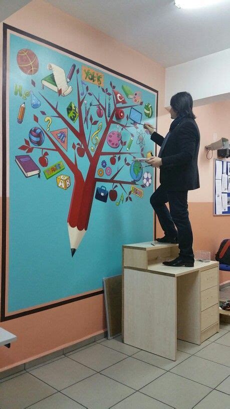 170 Murals Ideas Mural School Murals Art Classroom