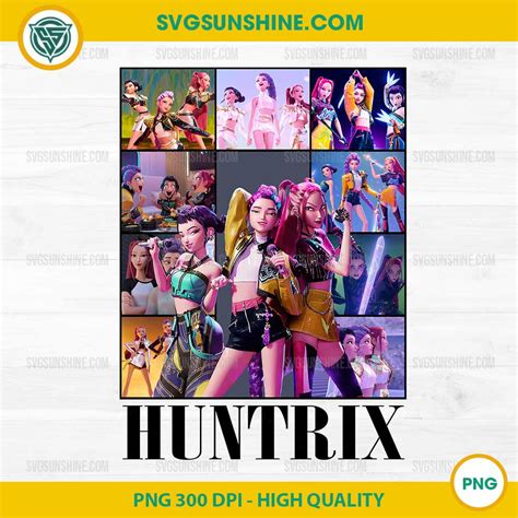 Iconic Huntrix Symbol Svg Kpop Demon Hunters Logo Png Clipart