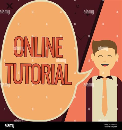 Handwriting Text Online Tutorial Business Concept Process Of Tutoring