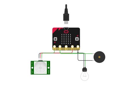 circuit design pir sensor tinkercad