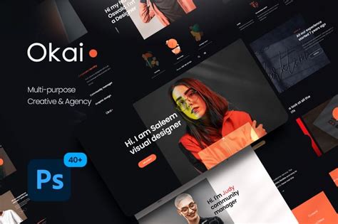 Okai Personal Creative Portfolio Psd Template Websites Ux And Ui Kits Ft Freelancer