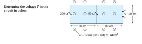 Solved Determine The Voltage V In The Circuit In Below Chegg Com