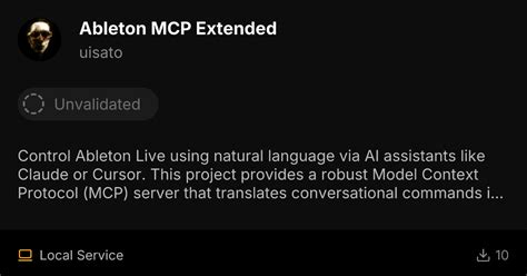Ableton MCP Extended MCP Servers LobeHub