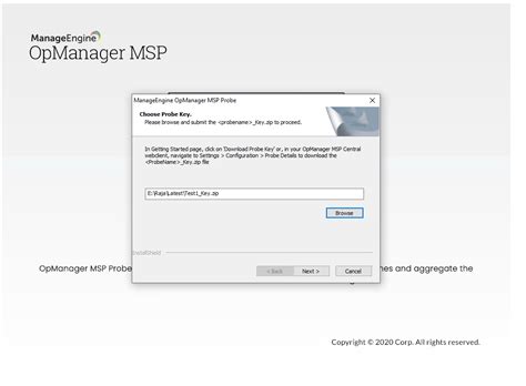 Installation Of Opmanager Msp