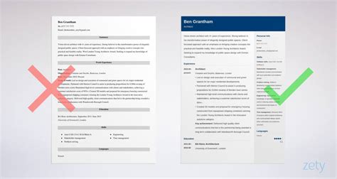 Architecture Cv Examples And Template For 2023