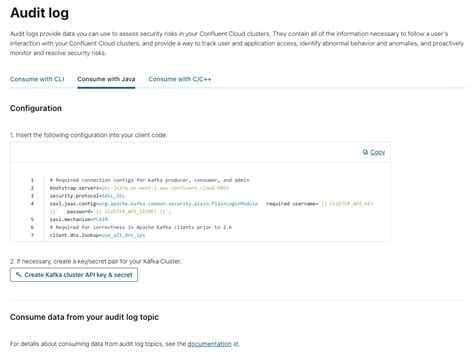 View And Read Audit Logs In Confluent Cloud Hands On Exercise