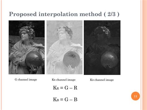 Ppt Effective Color Interpolation In Ccd Color Filter Arrays Using Signal Correlation
