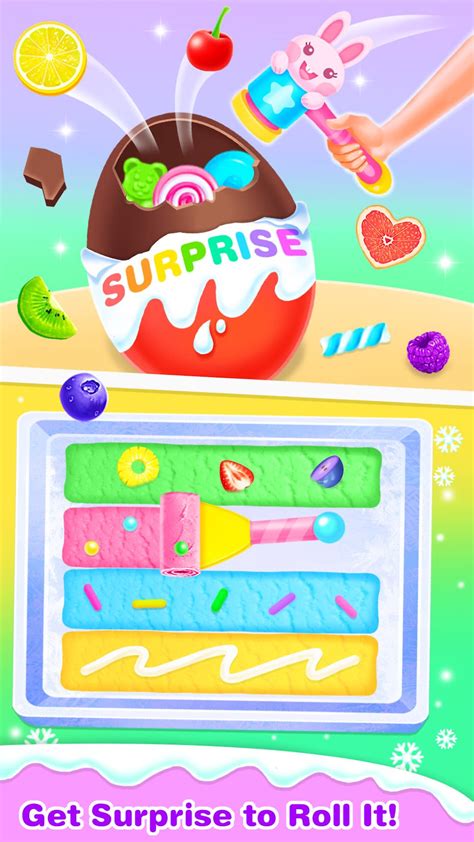 Rainbow Ice Cream Roll Maker Fun Games For Girls For Android Download
