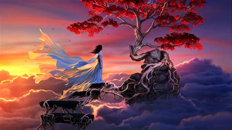1920x1080 Resolution Alone Girl Hd Cool Fantasy World 1080p Laptop Full