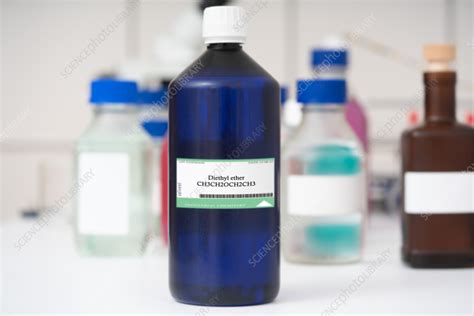 Bottle Of Diethyl Ether Stock Image F0418514 Science Photo Library