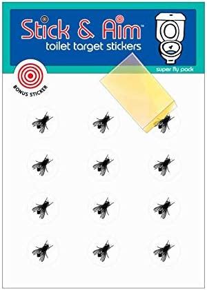 Urinal Fly Bulk Pack 13 Targets Toilet Aiming Stickers With