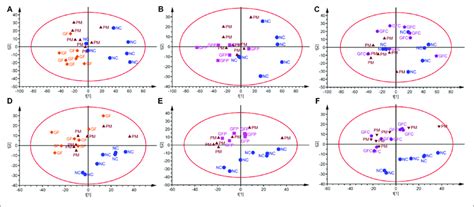 Pca Scores Plot Of The Hilic And Rp Uhplc Ms Esi Data Evaluating Download Scientific