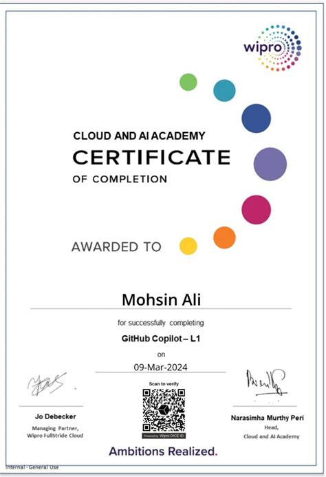 Excited To Share My Git Hub Co Pilot Certificate Powered By Dice Id… Mohsin Ali