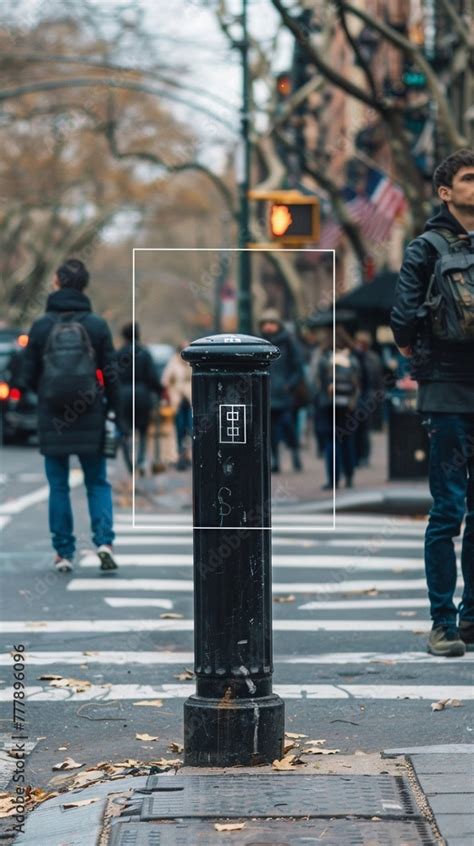 Column Accidently Identified As A Pedestrian By 2d Object Detection System On The Photo Of A