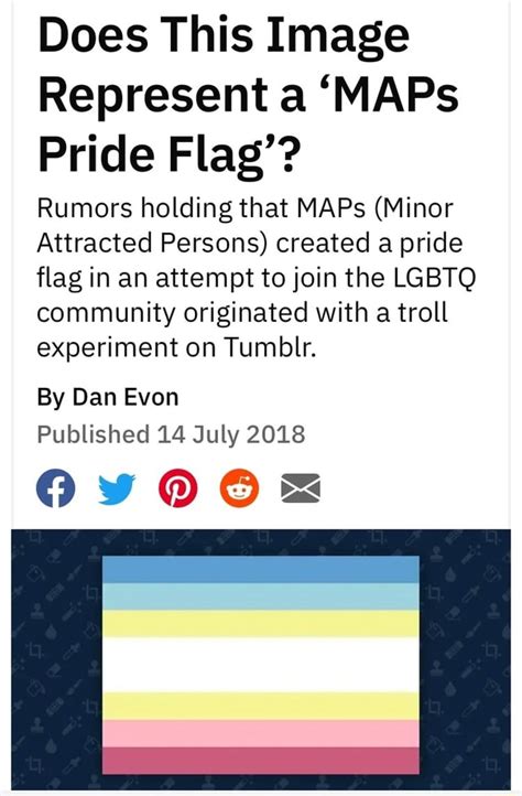 Does This Image Represent A Maps Pride Flag Rumors Holding That Maps Minor Attracted Persons