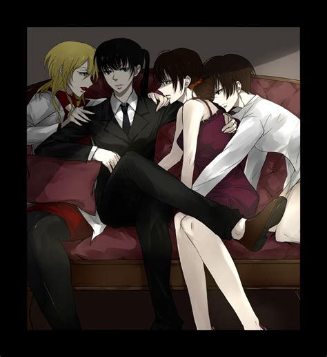 Tsunemori Akane Kunizuka Yayoi Karanomori Shion And Shimotsuki Mika Psycho Pass Drawn By