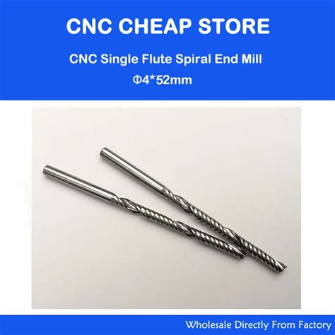 5pcs Lot High Quality Cnc Bit Single Flute Longer Extra Long Length Spiral Router Carbide End