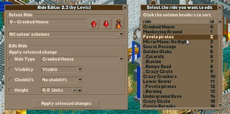 GitHub Autosysops OpenRct RideEditor Plugin For OpenRCT To Edit Rides Based On Colour Schemes