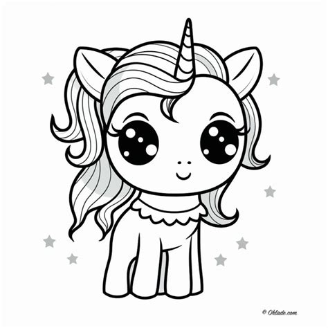 20 Adorably Cute Kawaii Unicorn Coloring Pages Unleash Your Inner