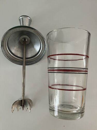 Vintage Shaker Mixer Glass Muddler Ice Breaker Cocktail Ice Crusher