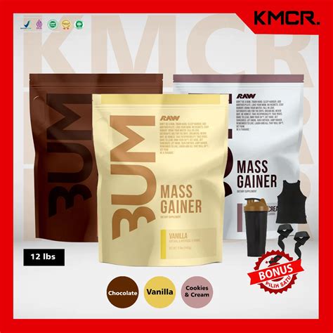 Raw Mass Gainer Cbum 12 Lbs Protein Kmcr