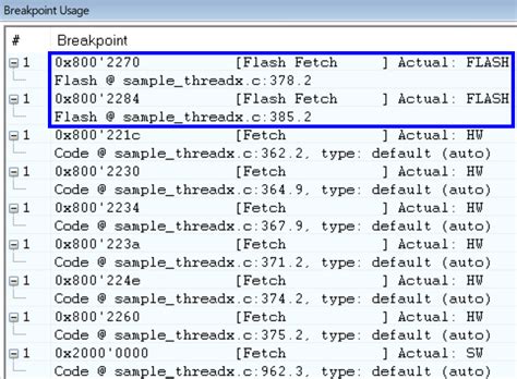 在iar Embedded Workbench中有效地使用不同类型的代码断点