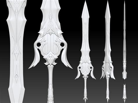 3d File Song Of Broken Pines Eula Signature Sword For Cosplay・3d