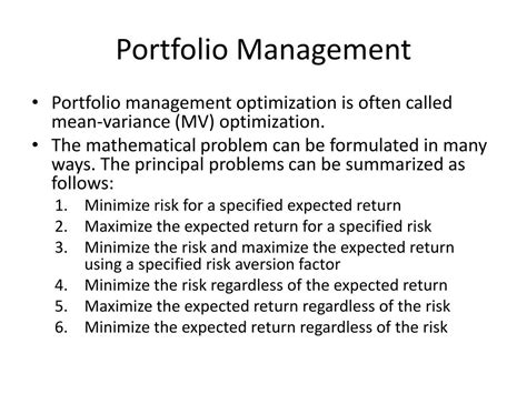 Ppt Quadratic Portfolio Management Variance Covariance Analysis Powerpoint Presentation Id