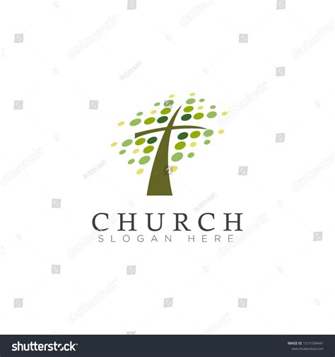 Church Tree Logo Stock Illustrations Images Vectors Shutterstock