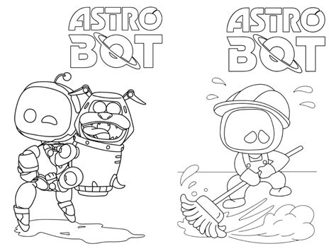 31 Astro Bot Coloring Pages A Ps5 Robot To Color Smoothly
