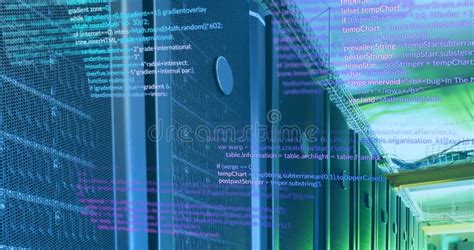 Animation Of Programming Language Over Data Server Systems Stock