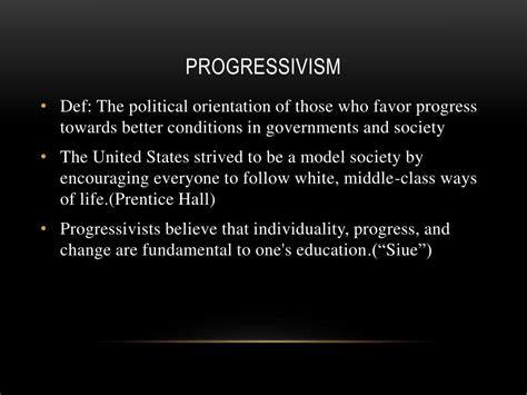 Ppt Contradictions Of Progressivism Powerpoint Presentation Free