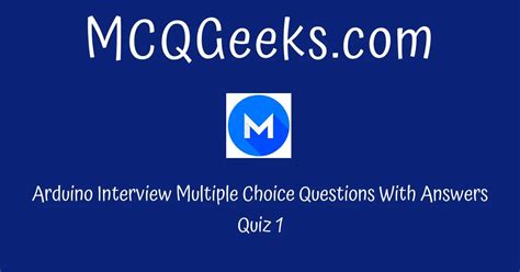 Practice Arduino Interview Multiple Choice Questions With Answers Quiz